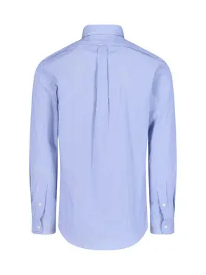 Polo Ralph Lauren Shirt Logo "oxford - Blue
