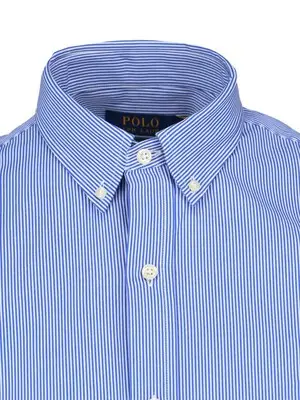 Polo Ralph Lauren Shirt Logo "oxford - Blue