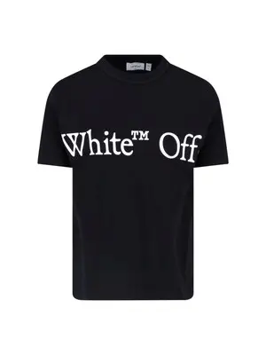 Off-White T-shirt Logo "bookish - Black