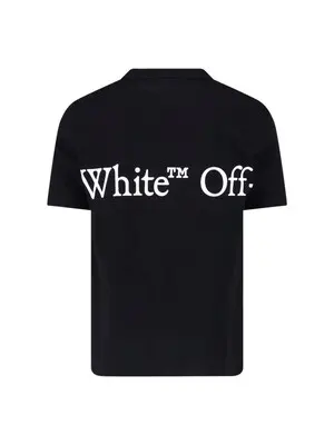 Off-White T-shirt Logo "bookish - Black