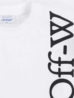 Off-White T-shirt Logo "vertical Bookish - White
