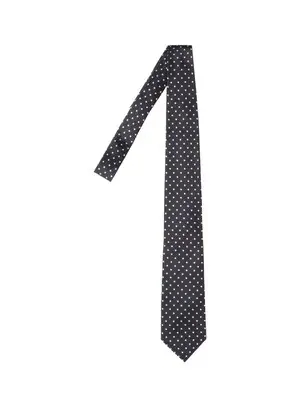 TOM FORD Polka Dot Neck Tie - Black