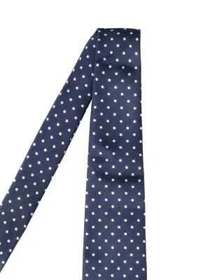 TOM FORD Polka Dot Silk Tie - Blue