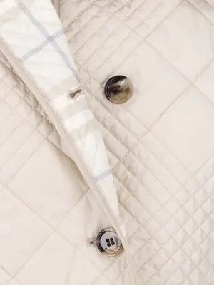 Burberry Fernleigh Quilted Jacket - Cream