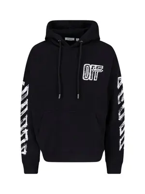 Off-White Hoodie Logo "motion Arrow Skate