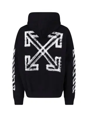 Off-White Hoodie Logo "motion Arrow Skate