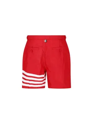 Thom Browne 4-bar" Swim Shorts - Red