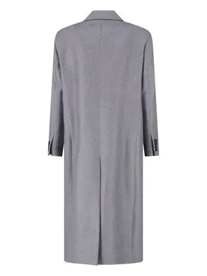 LARDINI Double-breasted Cashmere Coat - Gray