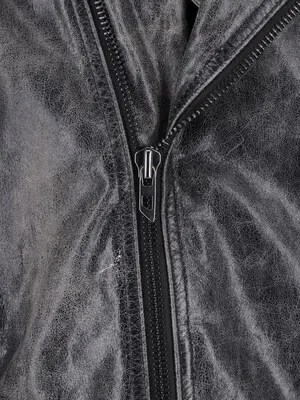 MAISON MARGIELA Diesel Leather Biker Jacket - Black