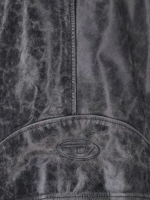 MAISON MARGIELA Diesel Leather Biker Jacket - Black