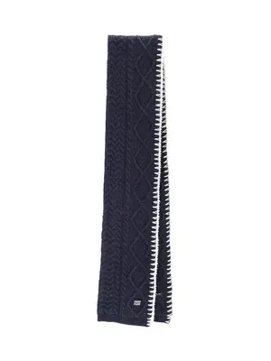 Miu Miu Virgin Wool And Cashmere Scarf - Blue