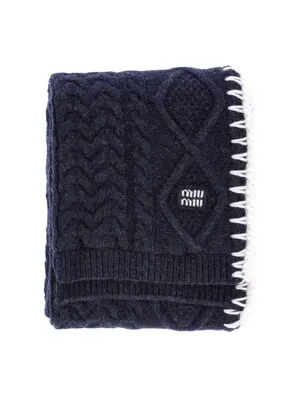 Miu Miu Virgin Wool And Cashmere Scarf