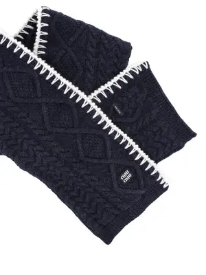 Miu Miu Virgin Wool And Cashmere Scarf