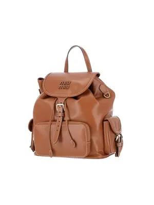 Miu Miu Large Leather Backpack