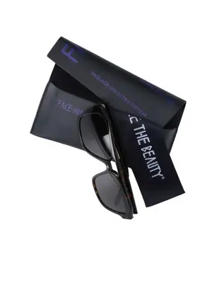 FACE.HIDE Sunglasses "doppioponte - Brown