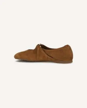 Loewe Suede Goatskin Pebble Soft Ballerinas