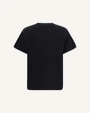 Prada Cotton T-shirt With Triange Ogo Mae - Black