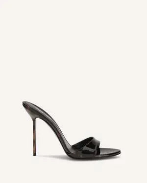 Paris Texas Lidia Patent Leather Mules - Black