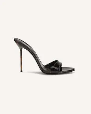 Paris Texas Lidia Patent Leather Mules - Black