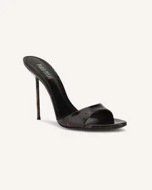 Paris Texas Lidia Patent Leather Mules - Black