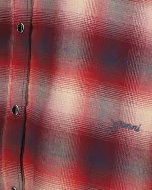 GANNI Cotton Flannel Check Shirt