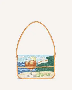 Staud Tommy Beaded Shoulder Bag - Multicolour