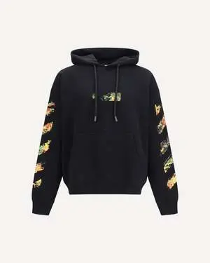 Off-White Spray Arrow Graphic Hoodie - Black