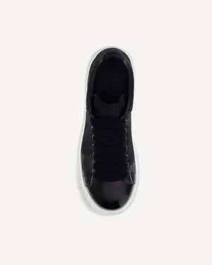 Alexander McQueen Oversized Sneakers In Leather - Blue