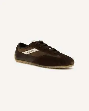 Alexander McQueen Suede And Leather Boxe Sneakers - Brown