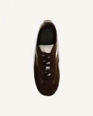 Alexander McQueen Suede And Leather Boxe Sneakers - Brown
