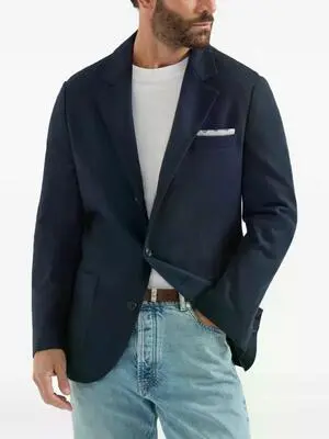 Brunello Cucinelli Cashmere Jersey Blazer With Patch Pockets