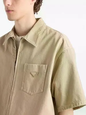 Prada Old Denim Shirt - Neutrals