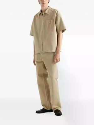 Prada Old Denim Shirt - Neutrals