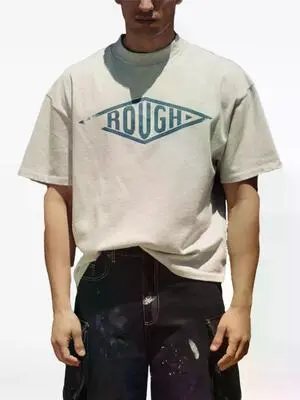 ROUGH. Rough Logo-print Drop-shoulder T-shirt