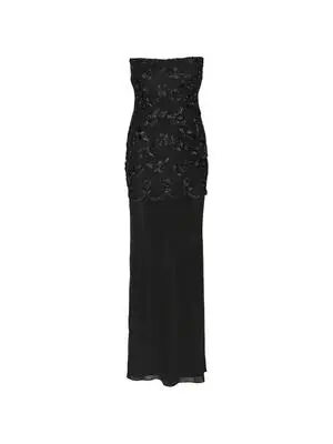 ROTATE BY BIRGER CHRISTENSEN Maxi Dress - Black
