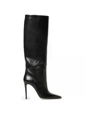 ANNA F. Pointed-toe Stiletto-heel Boots - Black