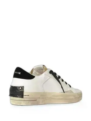 CRIME LONDON Sk8 Deluxe Wedge Sneakers - White