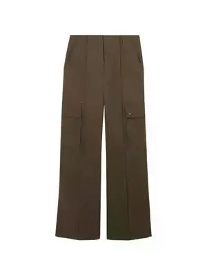 Burberry Gabardine Cargo Trousers - Brown