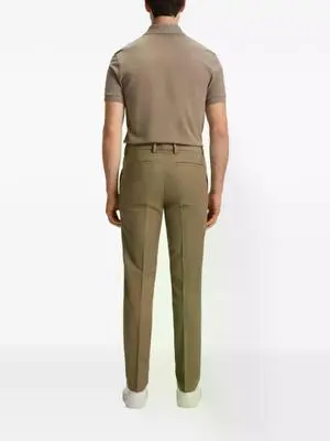 BOSS Pleat Detail Trousers - Green