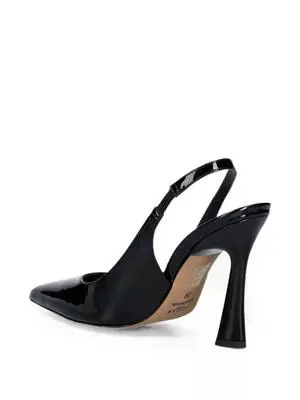 JONAK PARIS Patent Finish Leather Slingback Pumps