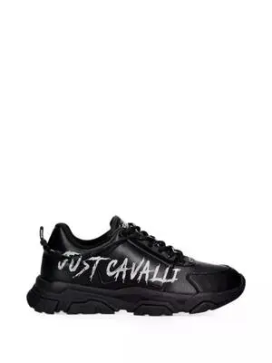 Just Cavalli Logo-print Chunky-sole Sneakers - Black