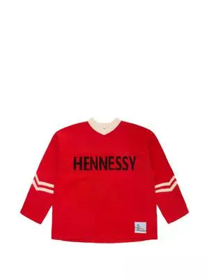 SON OF THE CHEESE Henny V-neck Sweater - Red