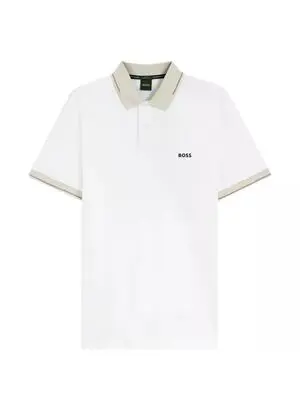 BOSS Slim-fit Cotton Polo Shirt - White