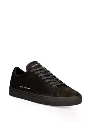 CRIME LONDON Suede Logo-print Sneakers - Brown