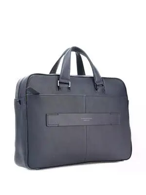PIQUADRO David Grained-leather Briefcase