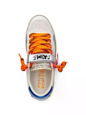 CRIME LONDON Glitter Detail Touch-strap Sneakers