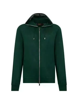 MOORER Zip-up Knit Hoodie