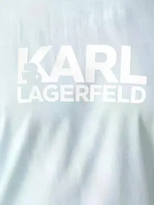 Karl Lagerfeld Logo-print T-shirt - Blue