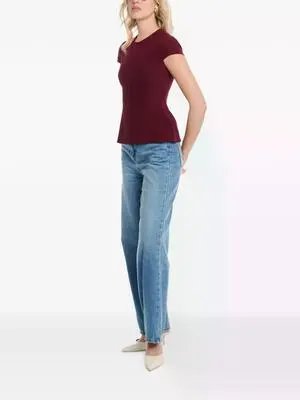 AXEL 113 Peplum Hem Top - Red
