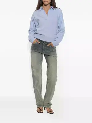 HAIKURE Button-collar Wool Sweater